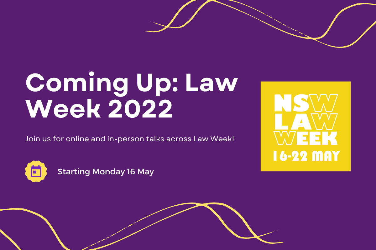 Coming Up: NSW Law Week | Western Sydney Community Legal Centre